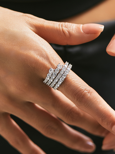 Твърда отворена гривна с разноцветни циркони – Sublime.bg